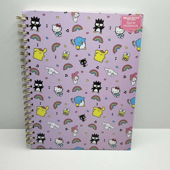Hello Kitty | Office | Hello Kitty And Friends Notebook Letter Size Ruled Spiral Bound Purple ...